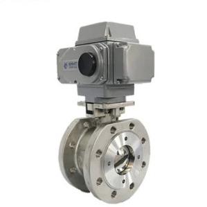 China API 6D Stainless Steel Floating Reduce Bore Class300 Raised Face Flange Ball Valve with Electric Actuator for sale