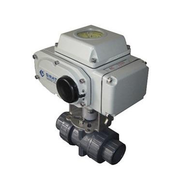 China Soft Seat Automatic UPVC Electric Ball Valve Plastic Ball Valve voor watervoorziening Te koop