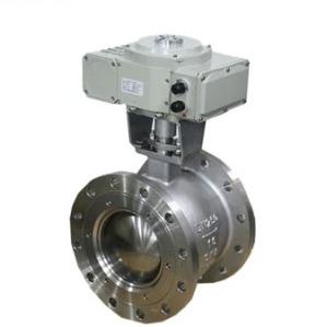China AC220V Tiny Flow Stainless Steel Electric Regulating Ball Valve for sale