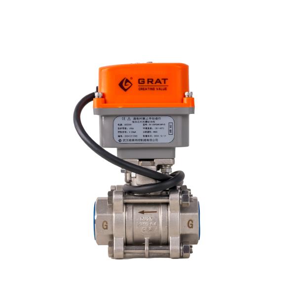 Quality 20NM Miniature Size IOT Electric Actuator For Stainless Steel Thread Type Ball for sale