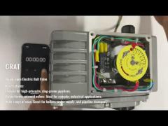 Grat AC220V Quick Open Electric Actuator Miniature Alloy Auto Electric Valve Actuator