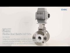 Fluorine Lined Electric Operated Ball Valve Flange Connection Corrosion-Resistant