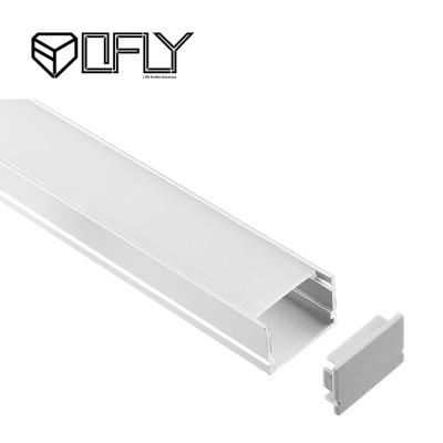 China 30*20mm Surface Mounted LED Aluminum Profile Anodized For Housing Lighting for sale