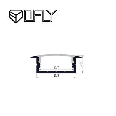 China Low Glare Recessed Lighting Housing LED Recessed Profile for Indoor LED Strip Lights for sale