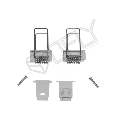 China 23*23.5mm Recessed Aluminum LED Channel Anodized Prismatic Cover For LED Strip Lighting for sale