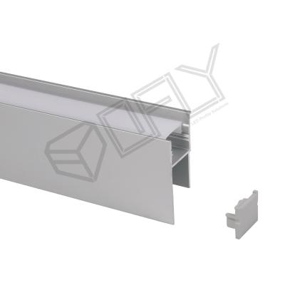 Cina 40*16mm Profili in gesso LED Alu con copertura PC per illuminazione a strisce led montata su pareti a secco da 12mm in vendita