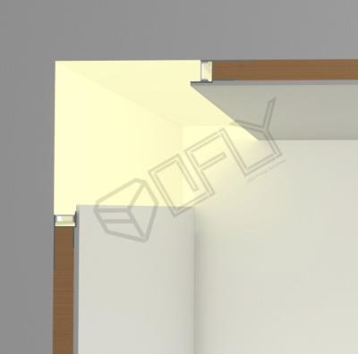 Cina 40*16mm Profili in gesso LED Alu con copertura PC per illuminazione a strisce led montata su pareti a secco da 12mm in vendita