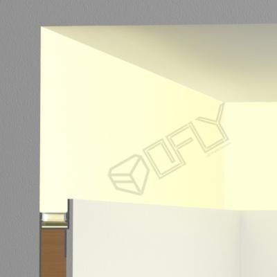 Cina 40*16mm Profili in gesso LED Alu con copertura PC per illuminazione a strisce led montata su pareti a secco da 12mm in vendita