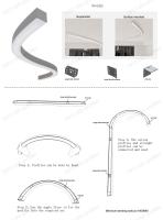 China YD-2425 35x35mm Bendable LED Profile Can Bend By Hand for sale