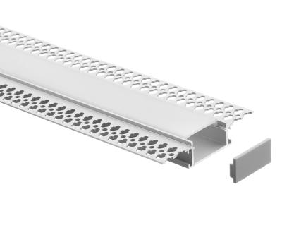 China 6063 T3-T8 Aluminium Alloy Plaster LED Profile with Anodized Surface Finishing and Customized Length for Dry Wall Installation for sale