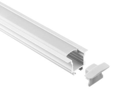 China 6063 T5 Aluminum Alloy Recessed LED Profile with Anodized Surface for Showcase and Cabinet in 25*18.5mm Size for sale