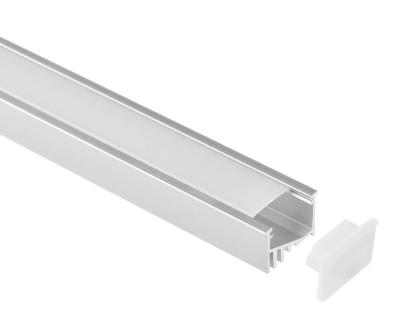 China Factory Direct Supply 6063 T3-T8 Aluminum Alloy Recessed LED Profile with 21*12.5mm Specification and Anodized Surface for sale