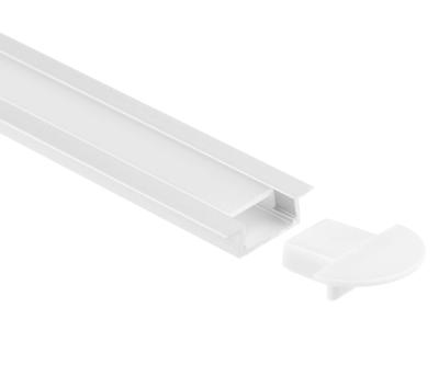 China Recessed LED Profile with 6063 T3-T8 Aluminum Alloy Anodized Surface and Customized Length for Cabinet Lighting for sale