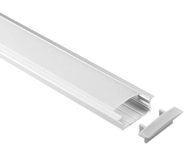 China Ultra Thin Recessed LED Profile in 6063 T3-T8 Aluminium Alloy with Customized Length for Indoor Soft Lighting for sale