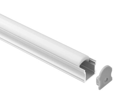 China Customized Length 6063 T3-T8 Aluminum Alloy Anodized Finish Surface Mounted LED Channel for LED Strip Light for sale