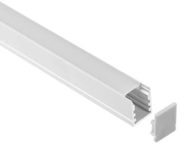 China Low Glare Surface Mounted LED Profile in 6063 T3-T8 Aluminum Alloy with Customized Length Options for sale
