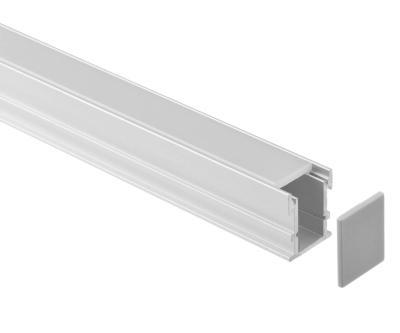 China 6063 T3-T8 Aluminium Alloy Anodized Finish Surface Mounted LED Profile with Customized Length LED Linear Aluminium Profile for sale