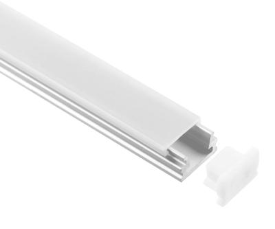China 6063 T3-T8 Aluminum Alloy LED Aluminum Profile with Anodized Finish and Customized Length for Surface Mounted LED Channel for sale