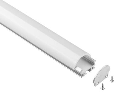 China Ultra-Thin 6063 T3-T8 Aluminum Alloy Surface Mounted LED Profile with Anodized Finish and Customized Length Options for sale