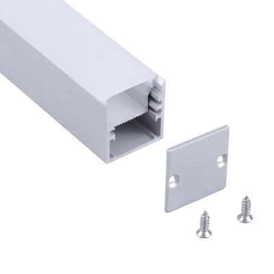 China 6063 T3-T8 Aluminum Alloy Anodized Finish Surface Mounted LED Profile with Customized Length Available for sale