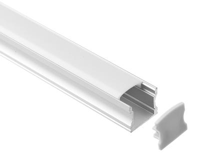 China 6063 T3-T8 Aluminum Alloy LED Aluminum Profile with Anodized Finish and 17.3*14.5mm Specification for Surface Mounted LED Strip Channel for sale