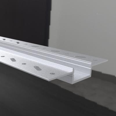China 60*10mm Flat Shape LED Profile Plaster Gypsum LED Drywall Channel Alminum Profile for sale