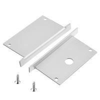 China Big 70*32mm Oblong Recessed LED Strip Channel Diffuser Anodized for sale