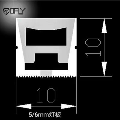 China Silicone Neon Tube for LED Strip Light with Opal Milky Cleasr Cover Recessed Mounted for sale