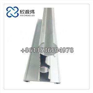 China Custom Aluminum T Shape Bottom Bar For Polycarbonate Rolling Shutters for sale