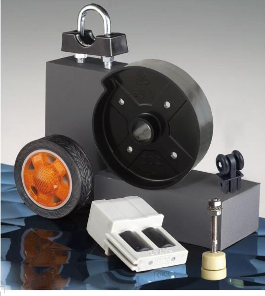 Quality Nylon Wheels Roller Shutter Parts For Commercial Rolling Doors And Garage Doors for sale