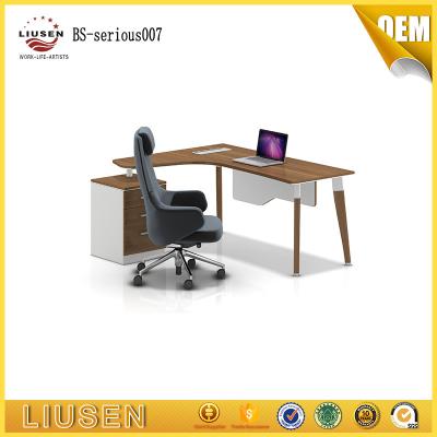 China 2400*1200*750mm oak color MDF manager executive office desk wooden office desk on sale  luxury for sale