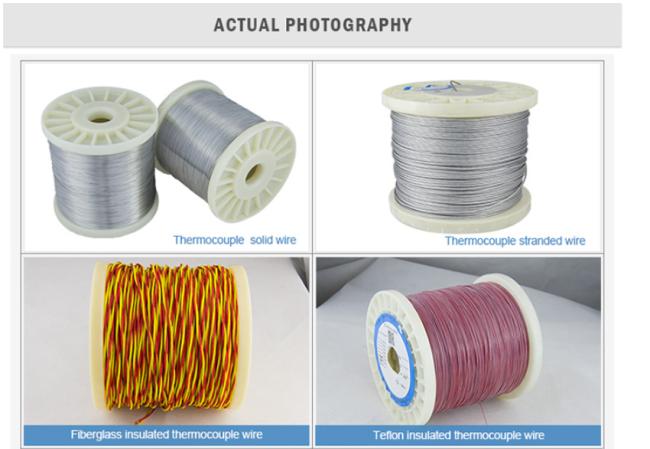 Thermocouple wire spools in production