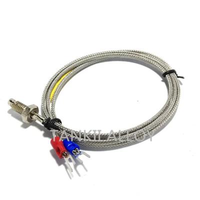 China 2-Core Miniature K Type Cable / Thermocouple Cable With Stainless Steel Screen Jacket for sale