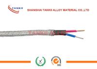 China Solid Core Thermocouple Extension Wire PTFE FEP Insulation SS Screen Type KX 260C for sale