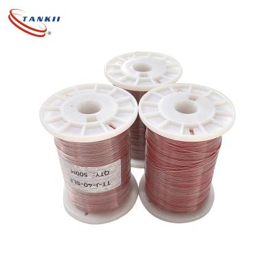 China 40AWG 0.08mm J Type Thermocouple Cable with PFA Insulation and Jacket for Small Space Temperature Measurement for sale