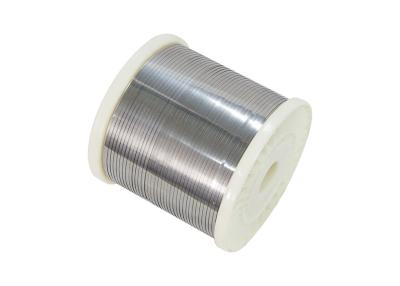 Chine Fil plat électrique lumineux de résistance thermique de l'alliage 0Cr23Al5 Kanthal D de 0.1mm FeCrAl à vendre