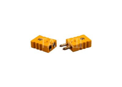 China K / E / T Type Thermocouple Connector , Mini Male And Female Connectors for sale