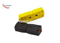 China Polarized Solid Pin 16A J Type Thermocouple Connector with ANSI Color Coding for Temperature Sensors for sale