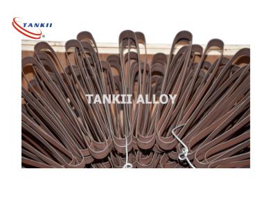 China Forma superficial negra de la cinta del alambre del horno de la alta resistencia de la aleación de FeCrAl en venta