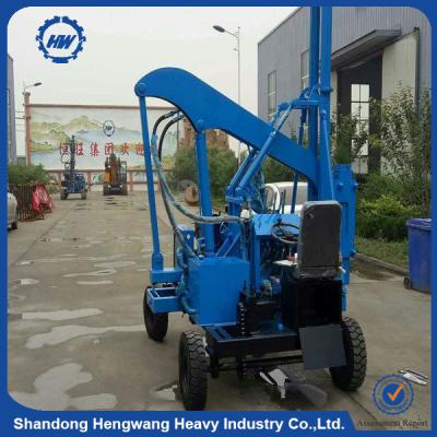 China Guardrail pile driver Hammer pile driver for highway guardrail for sale