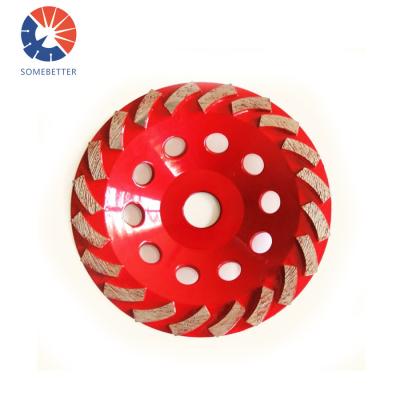 China 5inch concrete edge diamond cup sdc grinding wheel for grinding polishing smoothing concrete for sale