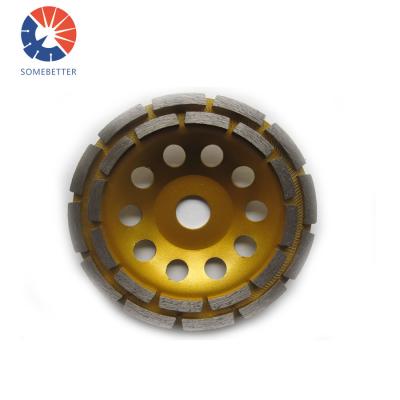 China 5 Inch Diamond Cutting Grinding Cup Wheel For Marble Granite Concrete for sale