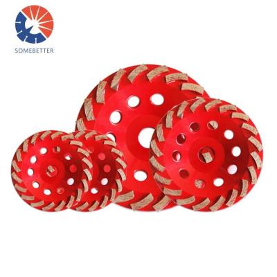 China China Abrasive Tool Single Row Diamond Grinding Cup Wheel For Grinding Stone for sale