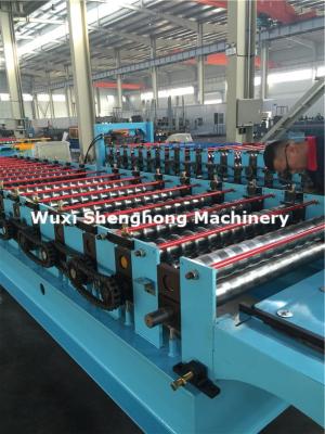 China Ketting Gedreven walst Automatisch het Vormen van Machine met het Snijden van Apparaat koud Te koop