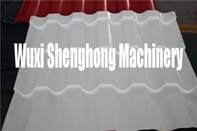 Cina Il bianco della cucitura del supporto ha lustrato il rotolo del tetto che forma la macchina/le mattonelle Encaustic di immaginazione che forma il mulino in vendita