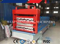 China three layer roofing sheet roll forming making machine with high speed for sale