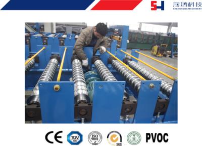 China 10 Ton Decoiler Corrugated Roof Roll Forming Machine 0.2 - 0.9 mm Thickness for sale