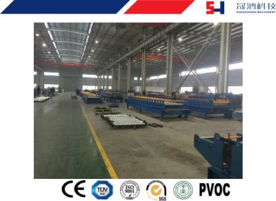 China 10 Ton Decoiler Corrugated Roof Roll Forming Machine 0.2 - 0.9 mm Thickness for sale