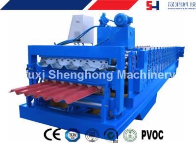 China Color Coated Steel Roof Panel Forming Machine Large Span For Roof Sheet Making for sale