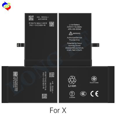 Cina 2716mAh Batteria di alta qualità per iPhone X A1865 A1901 A1902 in vendita
